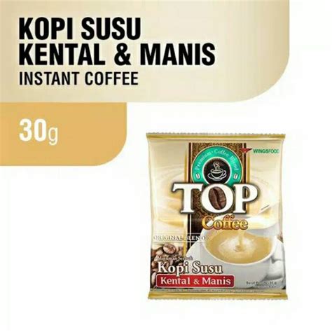 Jual Top Coffee Kopi Susu Kental Manis Kemasan Renceng Isi Sachet