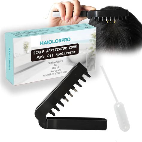 HAIOLORPRO Hair Oil Applicator Bottle Kopfhaut Massagebürste