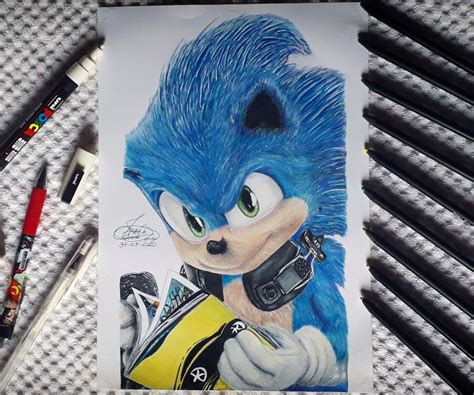 COMO DESENHAR O SONIC DO FILME Como Desenhar O Sonic Do Filme Passo A