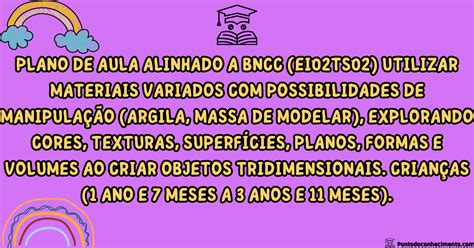 Arquivo de EI01CG01 Plano de Aula alinhado á BNCC Educação Infantil