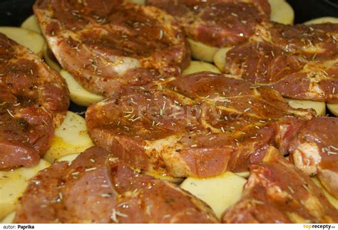 Marinovan Krkovice S Pe En Mi Brambory A Esnekem Recept Toprecepty Cz