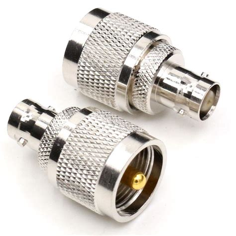 UHF Male PL259 PL 259 To BNC Female Jack RF Coaxial Adapter UHF To BNC