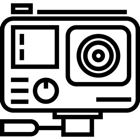 Gopro Detailed Straight Lineal Icon