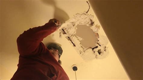 How To Patch Hole In Plasterboard Ceiling Shelly Lighting