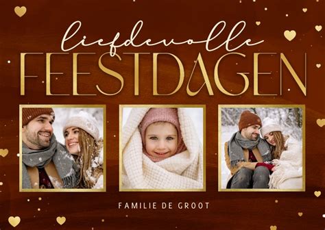 Kerstkaart Liefdevolle Feestdagen Fotocollage Kaartje Go 24528 Hot