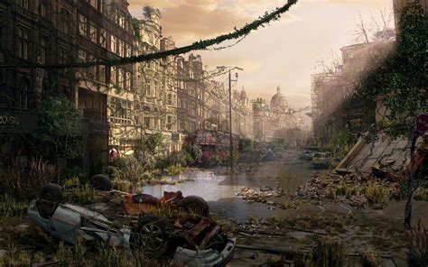 Post Apocalyptic Sci Fi HD Wallpaper A Desolate Future