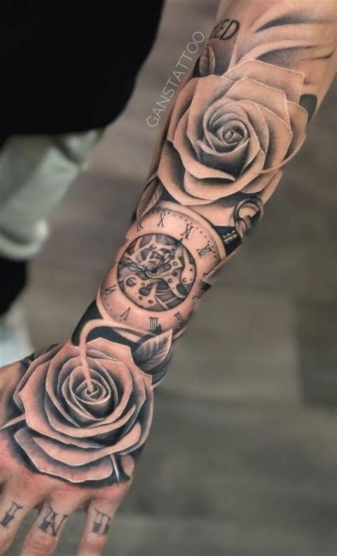 Sleeve Rose Tattoos For Guys Top Best Rose Tattoos For Men