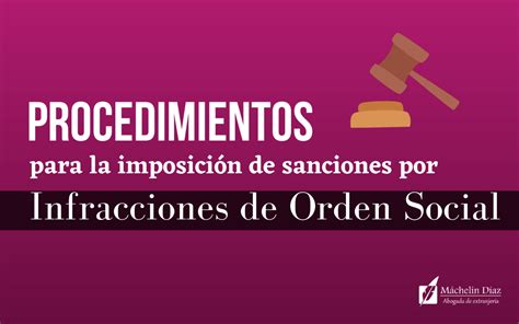 Imposición de sanciones por infracciones de orden social
