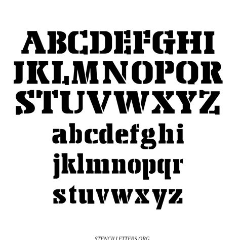 Premium PDF Printable Letter Stencils Stencil Letters Org