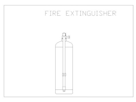 Fire Extinguisher For Emergency Purpose Dwg 2 Thousands Of Free CAD
