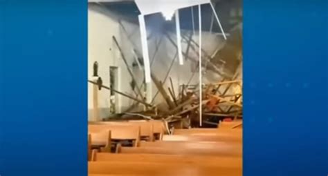 Teto de igreja desaba durante missa e deixa 80 feridos Bem Paraná