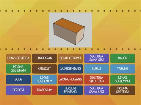 Mengenal Bentuk Geometri Find The Match