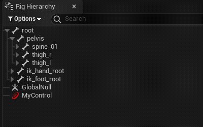 Controls Bones And Nulls In Control Rig In Unreal Engine Unreal