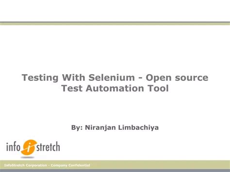 ppt testing with selenium open source test automation tool powerpoint presentation id 9464938