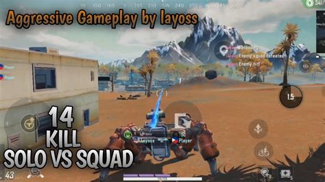 Solo Vs Squad Kill 14 Aggressive Gameplay By Layoss Farlight84