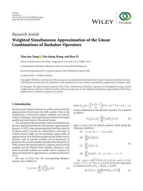 pdf weighted simultaneous approximation of the linear combinations of baskakov operators