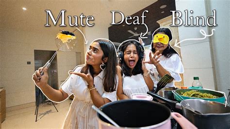 Blind Deaf Mute Cooking Challenge Crazy Youtube