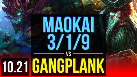 MAOKAI Vs GANGPLANK TOP 3 1 9 2600 Games Rank 7 Maokai 1 6M