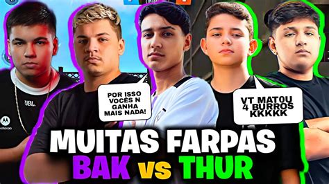 DIÁRIO APOSTADO THURZIN E BAK SE FARPARAM THUR TELOU BAK GHOST9 FEZ