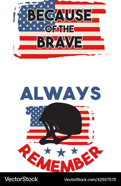 Memorial Day Bundle Printable Royalty Free Vector Image