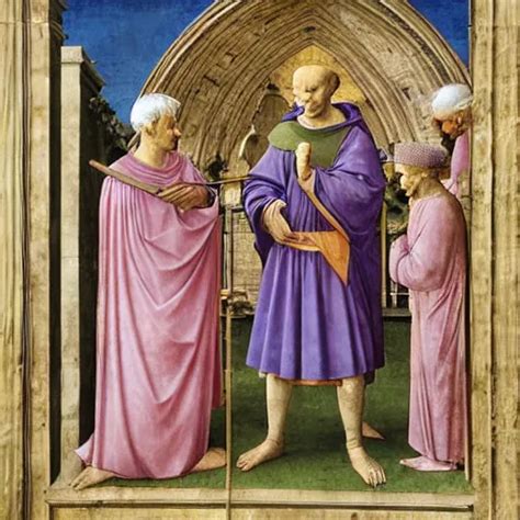 Donatello Giotto Leon Battista Alberti Cimabue Stable Diffusion