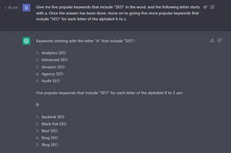 How To Use ChatGPT For Keyword Research