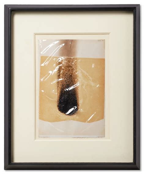 ALBERTO BURRI Combustione 1970 Plastica Combustione Su Cartoncino Cm