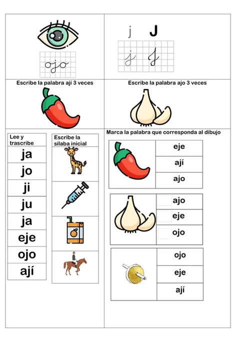 Fichas Para El Cuaderno Lecci N Ojo A Taza Profe Social
