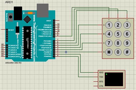My Creative Engineering How To Interface And Simulate Keypad Phone With Arduino In Proteus 8