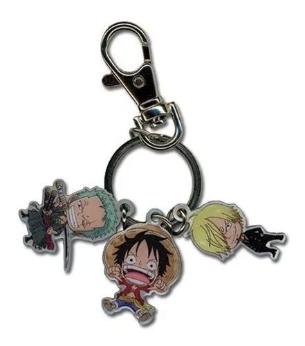 Llavero Metálico One Piece Luffy zoro sanji Envío gratis