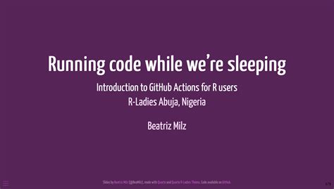 Introduction To Github Actions For R Users Slides