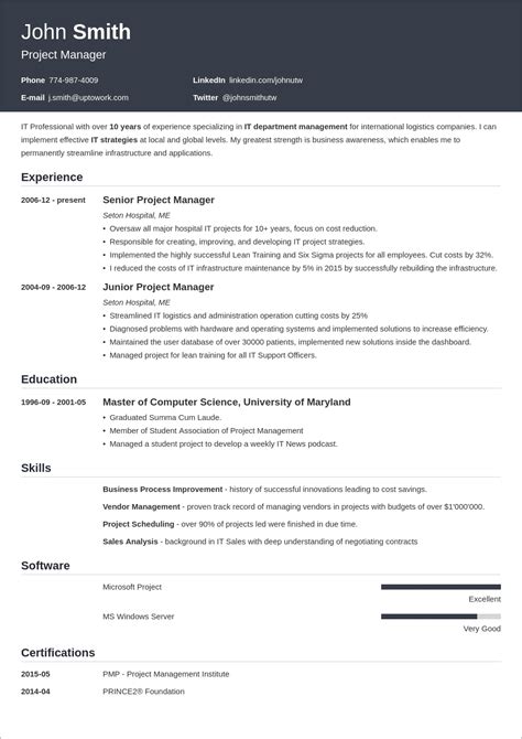 Cv Templates For Ms Word Startallstar