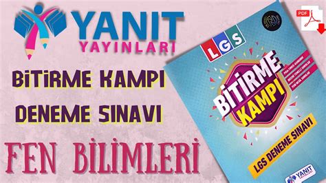 8 SINIF YANIT YAYINLARI LGS DENEME FEN SORU ÇÖZÜMLERİ PDF AÇIKLAMADA