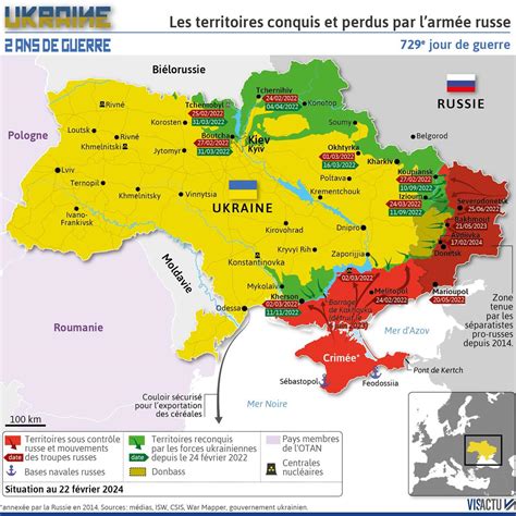 Carte Guerre En Ukraine Quels Sont Les Territoires Perdus Ou