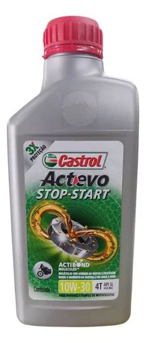 Óleo Castrol 10w30 Actevo Stop Start Moto 4t Semissintético MercadoLivre