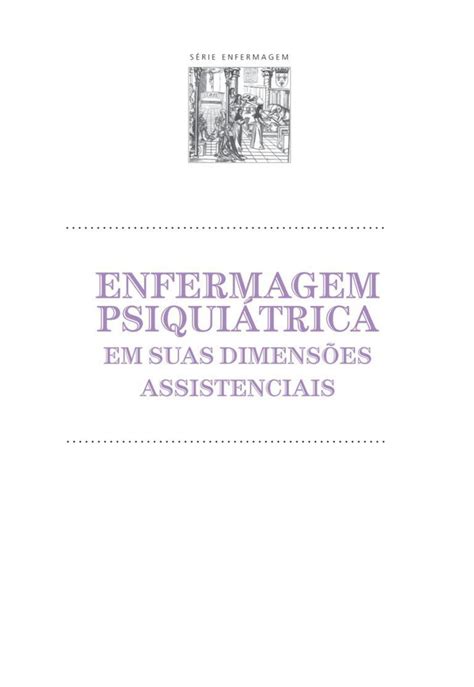 Série Enfermagem Enfermagem Psiquiátrica Saúde Mental