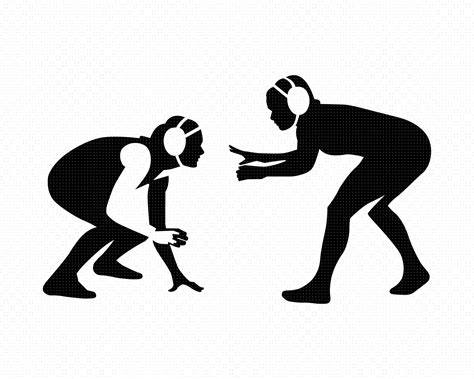 Female Wrestling Svg Women S Wrestling Clipart Female Wrestlers Png