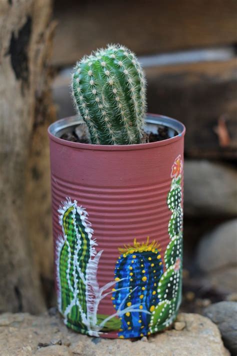 Cactus Macetas Con Material Reciclado Macetas Decoradas Macetas