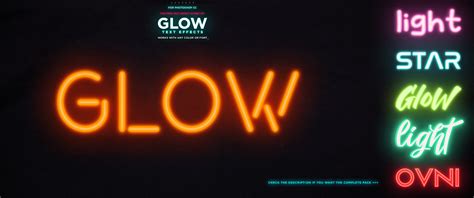 Glowing Text Photoshop