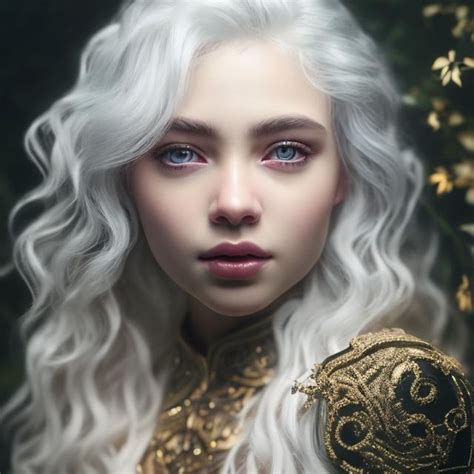Beautiful 20 Year Old Women With White Hair White E