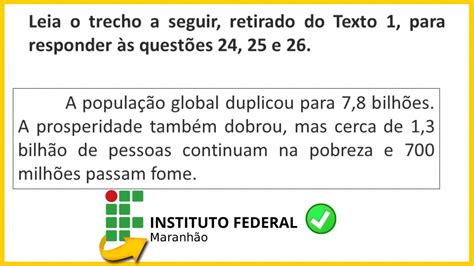 RESOLVENDO QUESTÕES DE MATEMÁTICA Prova de Seleção IFMA Instituto