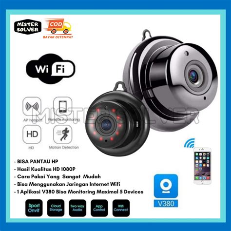 Jual IP Cam Camera Kamera CCTV Wifi Wirelles Mini V380 HDWIFICAMPRO