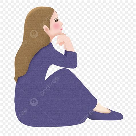 Hand Drawn Illustration Hd Transparent Hand Drawn Cartoon Girl Free