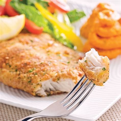Filets de poisson en croûte citronnée Les recettes de Caty