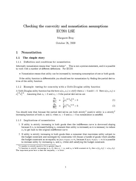 1 convexity and nonsatiation pdf utility monotonic function