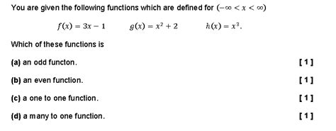 solved you are given the following functions which are