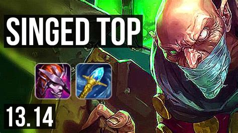 SINGED Vs KAYLE TOP 2 6M Mastery 3 1 10 1500 Games Rank 8
