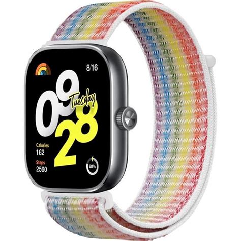 Bracelet Nylon Compatible Avec Xiaomi Redmi Watch 4 Souple Élastique