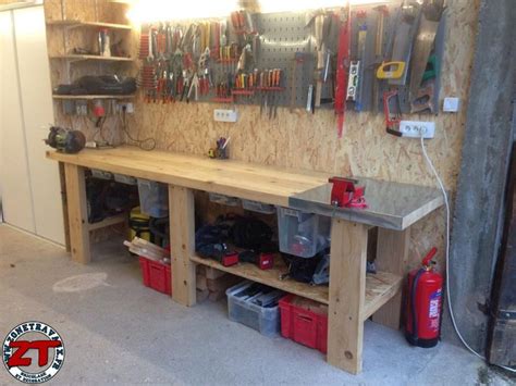 Fabrication d un établi d atelier Plans disponibles sur ZoneTravaux