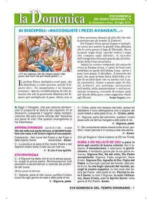 XVII DOMENICA DEL TEMPO ORDINARIO B La Domenica